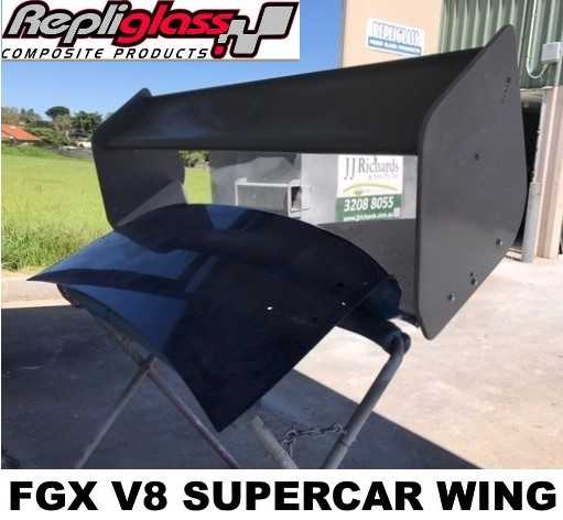 FORD FALCON FGX SEDAN V8 SUPERCAR REAR WING SPOILER FULLY ADJUSTABLE ...