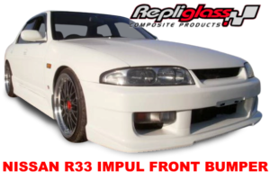 NISSAN SKYLINE R33 IMPUL FRONT BUMPER BAR SPOILER FIBREGLASS ...