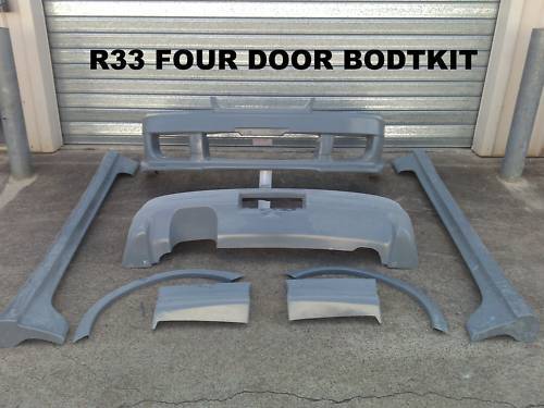 NISSAN SKYLINE R33 IMPUL STYLE REAR WHEEL ARCH FLARES FIBREGLASS ...