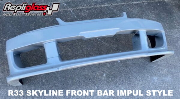 NISSAN SKYLINE R33 IMPUL FRONT BUMPER BAR SPOILER FIBREGLASS ...