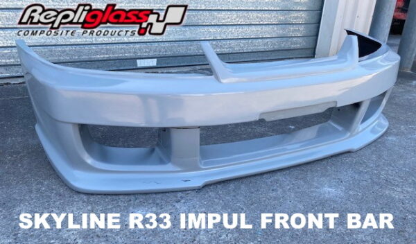NISSAN SKYLINE R33 IMPUL FRONT BUMPER BAR SPOILER FIBREGLASS ...