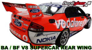 FORD FALCON BA / BF V8 SUPER CAR REAR WING BOOT SPOILER RACE CAR SEDAN ...