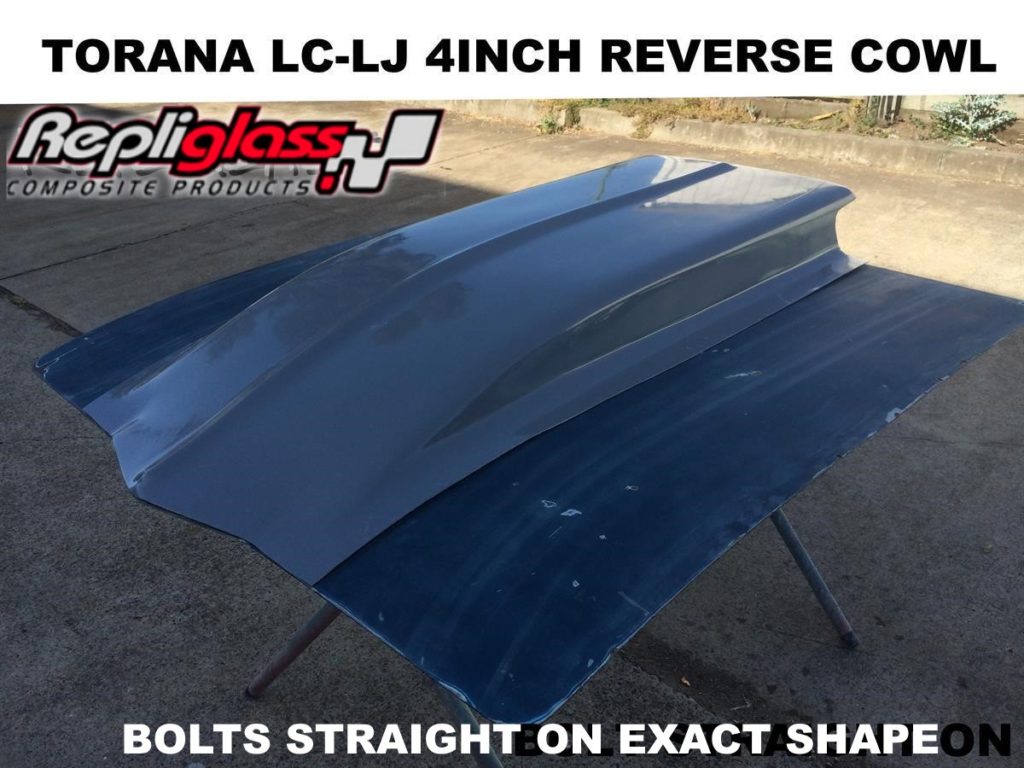 HOLDEN TORANA LC / LJ 4 INCH REVERSE COWL BONNET SCOOP ONLY EXACT SHAPE ...
