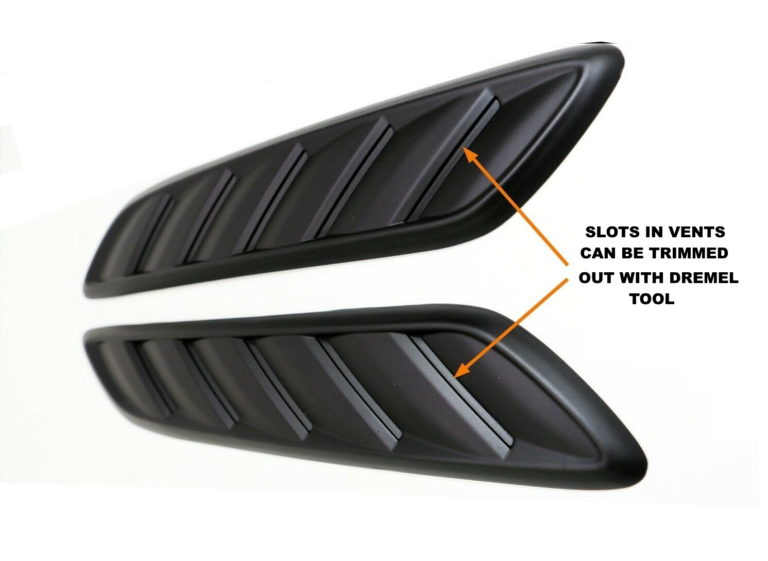 UNIVERSAL VF COMMODORE STYLE FAKE STICK ON BONNET VENTS (pair ...
