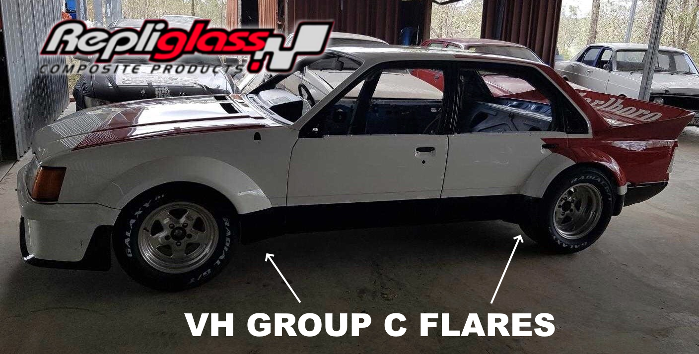 HOLDEN COMMODORE VH GROUP C SEDAN WHEEL ARCH FLARES RACE CAR ...