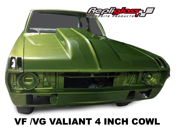 VF / VG VALIANT 4 INCH REVERSE COWL BONNET SCOOP exact shape of the ...