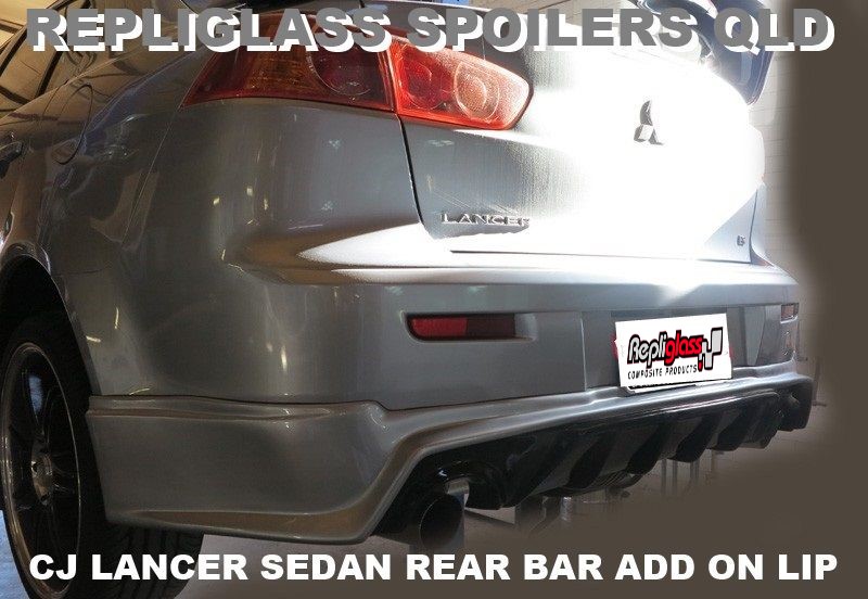 CJ LANCER SEDAN REAR BUMPER BAR SKIRT DIFFUSER TWIN EXHAUST OUTLET ...