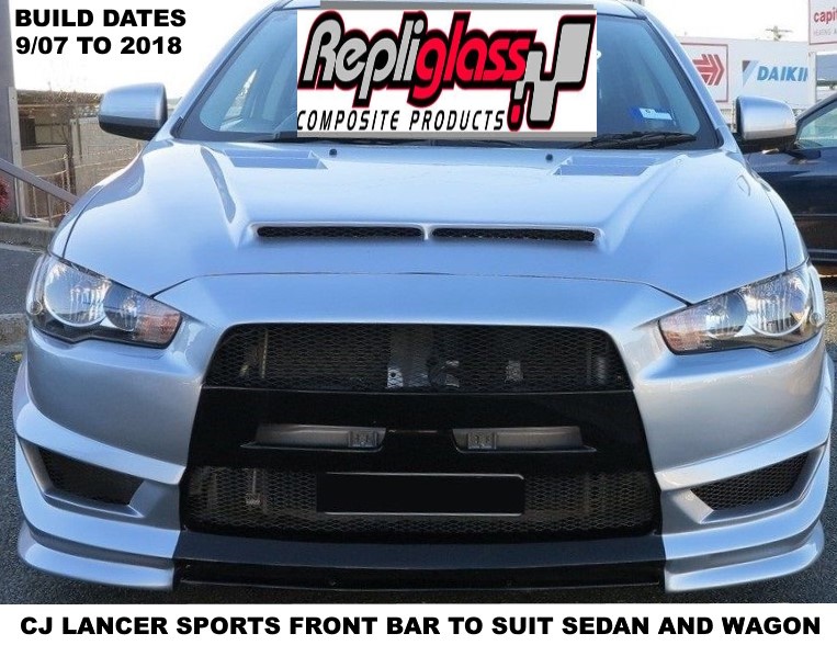 MITSUBISHI CJ LANCER EVOLUTION EVO STYLE FRONT BUMPER BAR SPOILER ...