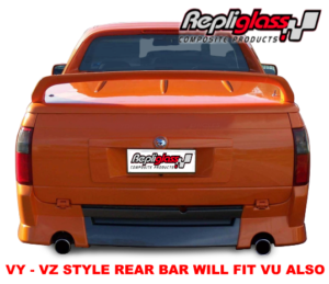 COMMODORE VU UTE REAR BUMPER BAR TWIN EXHAUST IN VY/VZ STYLE ...