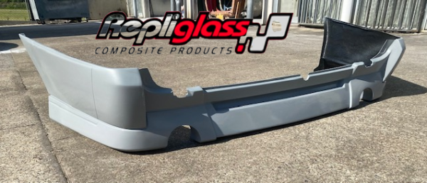 HOLDEN COMMODORE VY / VZ UTE REAR BUMPER BAR TWIN OVAL CURVED EXHAUST ...