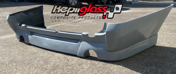 HOLDEN COMMODORE VY / VZ UTE REAR BUMPER BAR TWIN OVAL CURVED EXHAUST ...