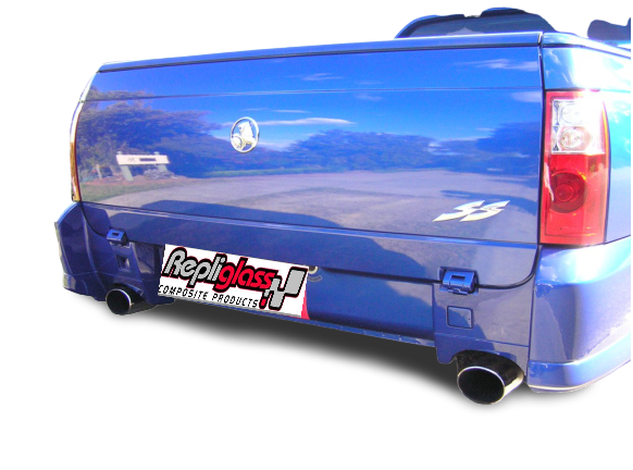HOLDEN COMMODORE VY - VZ UTE SECOND EXHAUST DUEL OUTLET REAR POD BUMPER ...