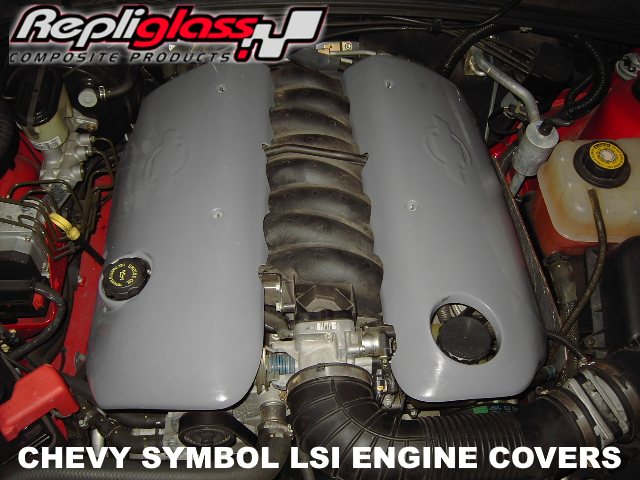 HOLDEN COMMODORE V8 LS1 5.7 LITRE CHEVY LOGO TWIN ENGINE COVERS ...