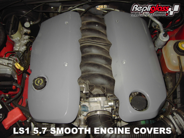 HOLDEN COMMODORE LS1 V8 5.7 LITRE SMOOTH PLAIN TWIN ENGINE COVERS ...