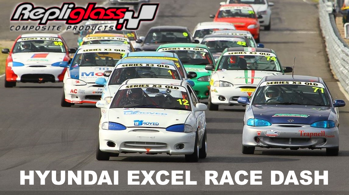 HYUNDAI EXCEL CUP SERIES X3 FIBREGLASS CUSTOM RACE DASH DASHBOARD ...