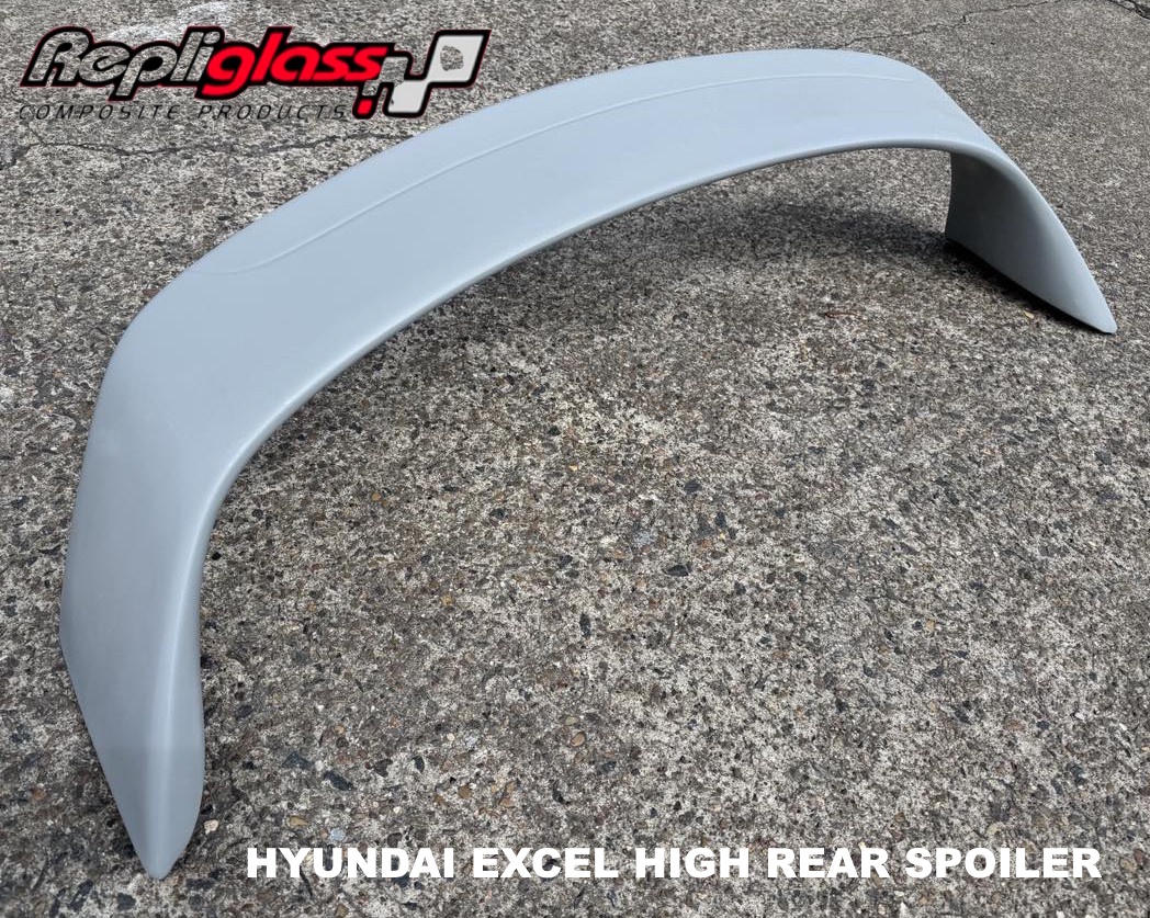 HYUNDAI EXCEL REAR HIGH BOOT SPOILER FIBREGLASS SUITABLE FOR X3 RACE ...