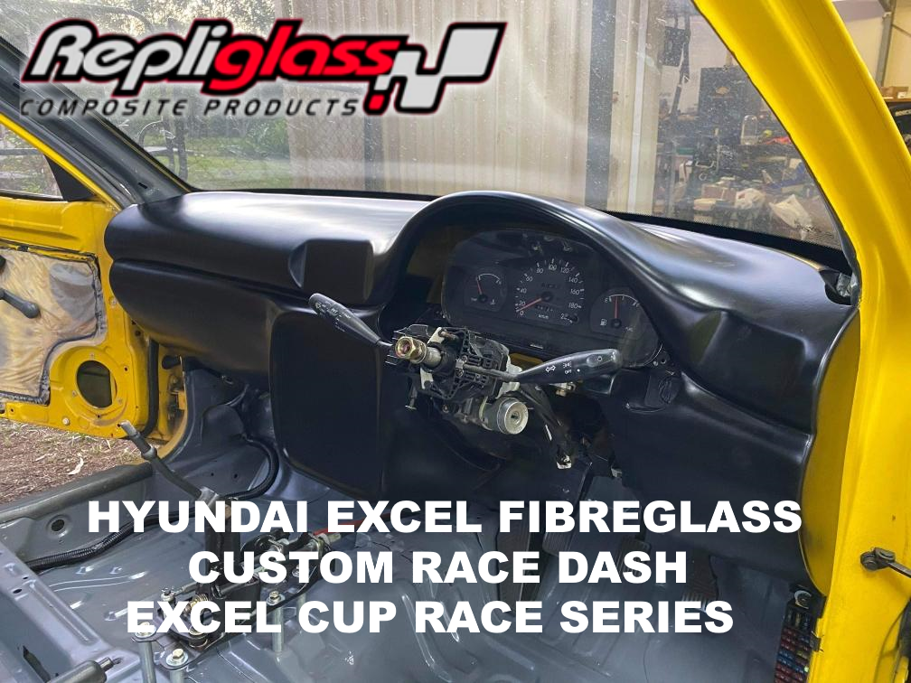 HYUNDAI EXCEL CUP SERIES X3 FIBREGLASS CUSTOM RACE DASH DASHBOARD ...