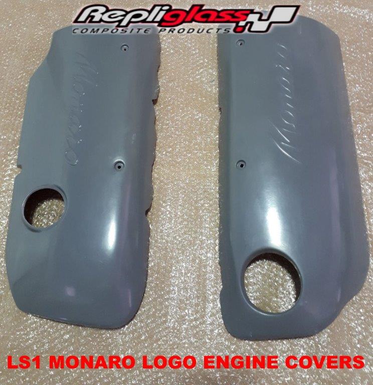 HOLDEN COMMODORE MONARO V8 LS1 5.7 LITRE MONARO LOGO TWIN ENGINE COVERS ...