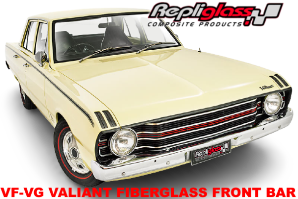 VALIANT VF / VG SEDAN FIBERGLASS FRONT AND REAR BUMPER BARS ...