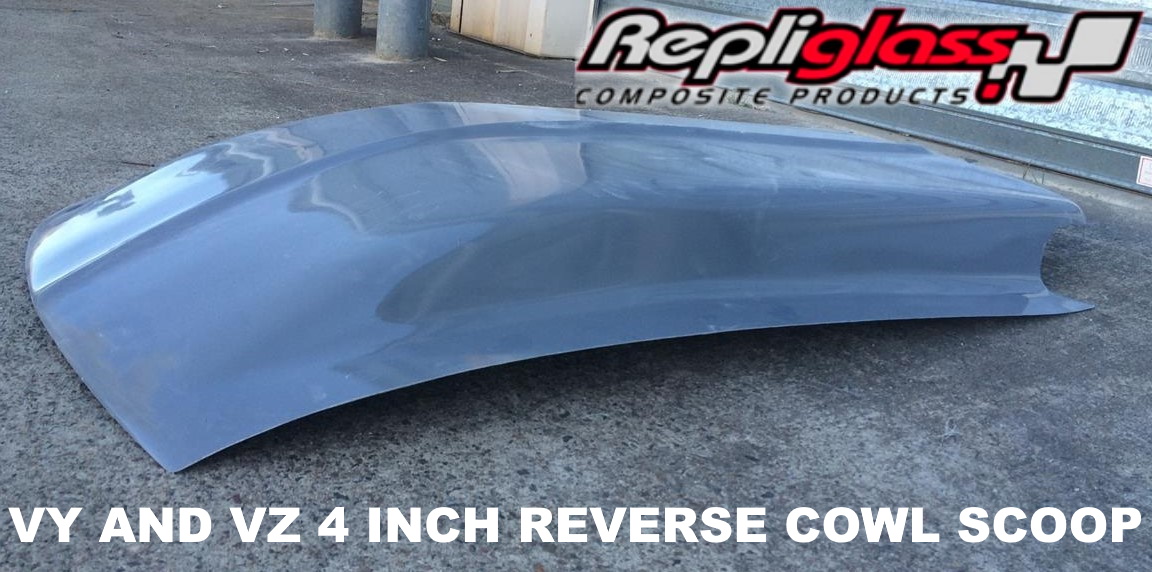 HOLDEN COMMODORE VY/VZ 4 INCH REVERSE COWL BONNET SCOOP EXACT SHAPE OF ...