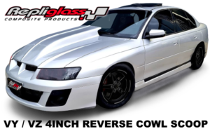 HOLDEN COMMODORE VY/VZ 4 INCH REVERSE COWL BONNET SCOOP EXACT SHAPE OF ...