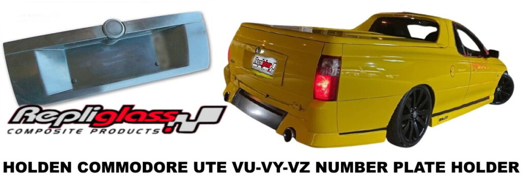 HOLDEN COMMODORE VZ MALOO UTE TAILGATE NUMBER PLATE HOLDER will fit VU ...