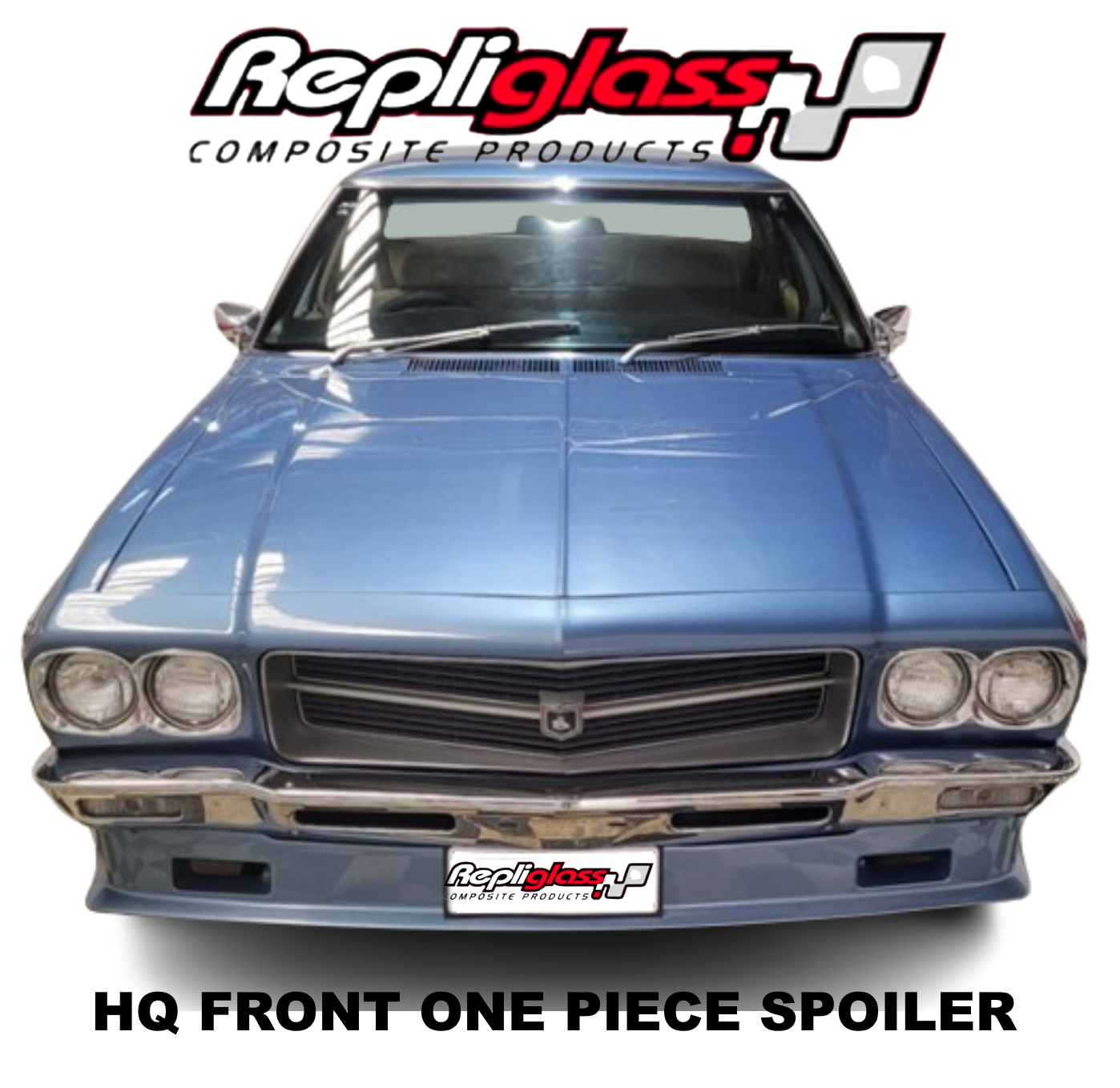 HOLDEN HQ FRONT FIBREGLASS SPOILER ONE PIECE AIR DAM – Repliglass Pty Ltd