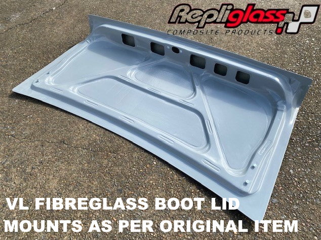 HOLDEN COMMODORE VL SEDAN FULL FIBREGLASS BOOT LID – Repliglass Pty Ltd