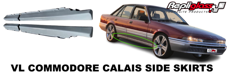 HOLDEN COMMODORE VL CALAIS SEDAN SIDE SKIRTS 4 PIECE KIT – Repliglass ...