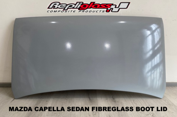 MAZDA RX2 CAPELLA SEDAN FULL FIBERGLASS BOOT LID MOUNTS AS PER FACTORY ...