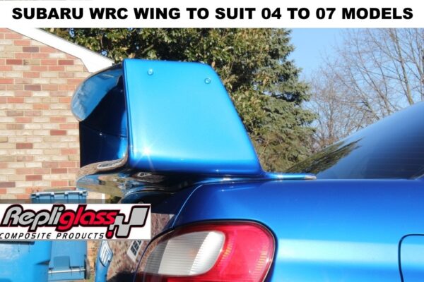 SUBARU WRX WRC STI STYLE REAR RALLY WING SPOILER TO SUIT 04 - 07 MODELS ...