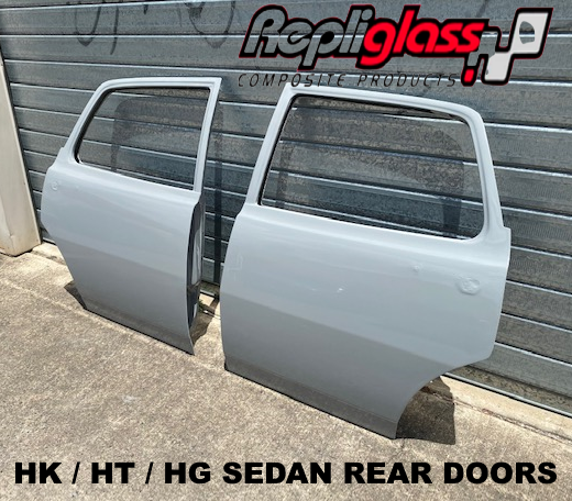 HOLDEN HK / HT / HG SEDAN REAR FIBREGLASS DRAG RACE DOORS LIGHT WEIGHT ...