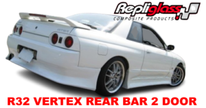 NISSAN SKYLINE R32 2 DOOR COUPE VERTEX REAR BUMPER BAR SPOILER – Repliglass Pty Ltd