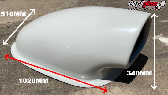 PRO STOCK DRAG RACING BONNET SCOOP MK1 UNIVERSAL – Repliglass Pty Ltd