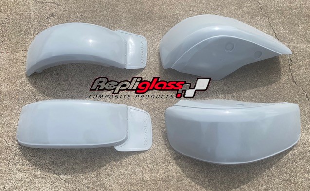 HONDA FL250 ODYSSEY FRONT AND REAR MUD GUARD FENDERS 1977 to 1984 ...
