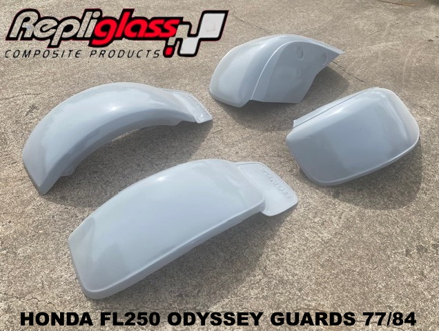HONDA FL250 ODYSSEY FRONT AND REAR MUD GUARD FENDERS 1977 to 1984 ...