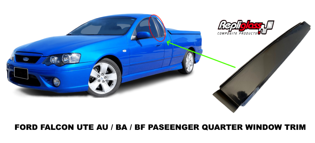 FORD FALCON AU / BA / BF UTE PASSENGER SIDE QUARTER WINDOW OUTER COVERS ...