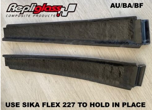 FORD FALCON AU / BA / BF UTE QUARTER WINDOW OUTER COVERS (pair) 1998 to ...