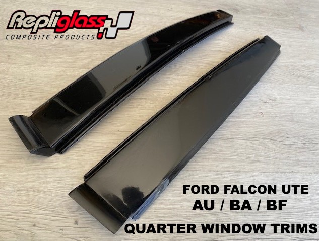 FORD FALCON AU / BA / BF UTE QUARTER WINDOW OUTER COVERS (pair) 1998 to ...