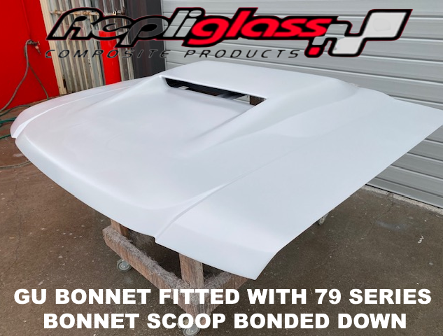 NISSAN PATROL GU SERIES 1, 2, 3 BONNET SCOOP 79 SERIES V8 STYLE SCOOP ...