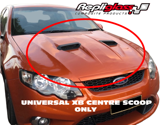 FORD FALCON XB GT UNIVERSAL BONNET SCOOP HUMP bond down type ...