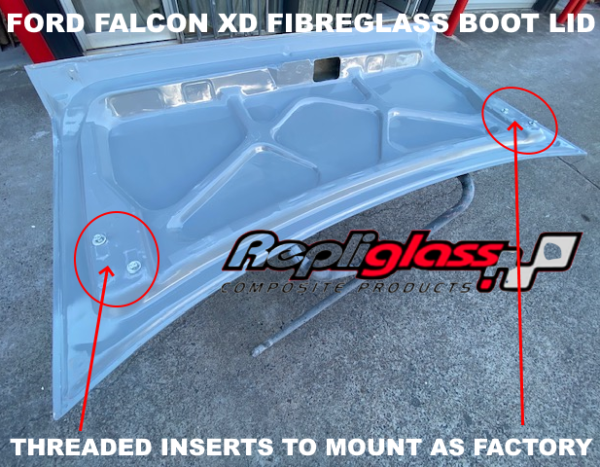 FORD FALCON XD SEDAN FIBREGLASS BOOT LID MOUNTS AS PER FACTORY ...