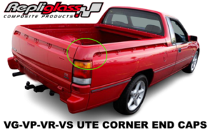 HOLDEN COMMODORE VG / VP / VR / VS UTE DRIVERS SIDE REAR CORNER END CAP ...