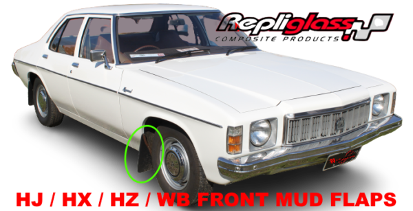 HOLDEN HQ HJ HX HZ WB FRONT MUD FLAPS TO SUIT SEDAN OR STATION WAGON ...