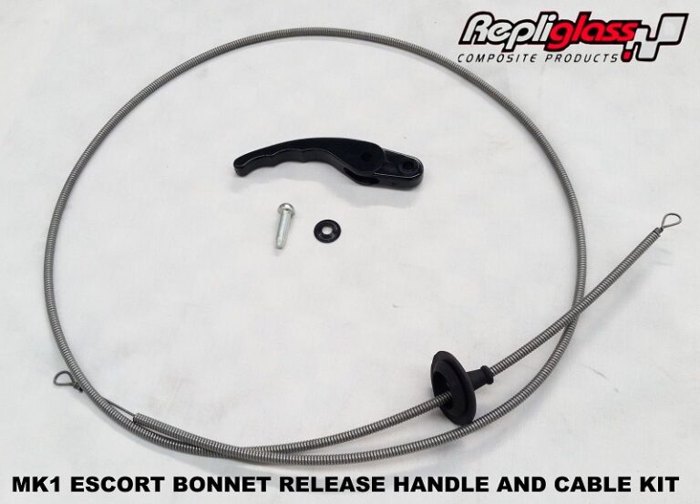FORD ESCORT MK1 BONNET HOOD RELEASE CABLE & HANDLE KIT SEDAN / VAN ...