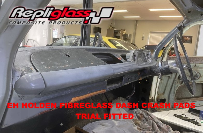 HOLDEN EH INTERIOR DASH CRASH PAD SET IN FIBREGLASS 4 PIECE KIT ...