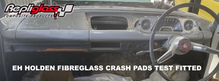 HOLDEN EH INTERIOR DASH CRASH PAD SET IN FIBREGLASS 4 PIECE KIT ...