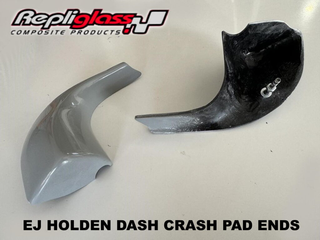 HOLDEN EJ INTERIOR DASH CRASH PAD END PIECES (pair) IN FIBREGLASS – Repliglass Pty Ltd