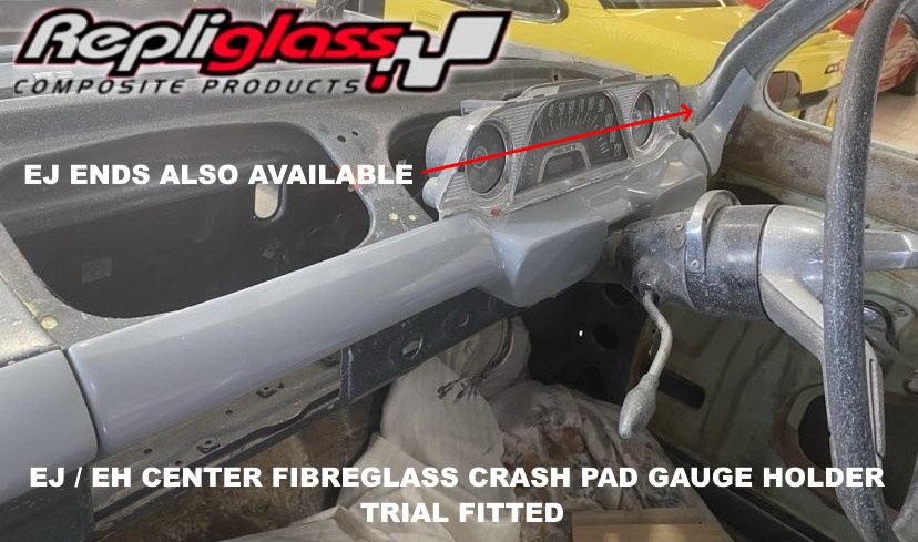 HOLDEN EJ INTERIOR DASH CRASH PAD SET WITH GAUGE HOLDER IN FIBREGLASS 4 PIECE KIT – Repliglass ...
