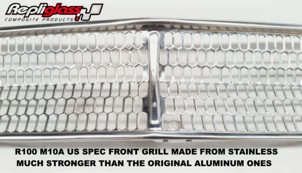 MAZDA R100 M10A US Spec FRONT GRILL STAINLESS and CENTER BADGE new ...